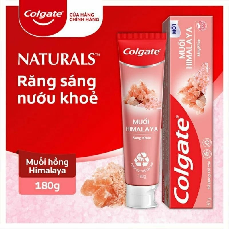 Colgate natural toothpaste from Himalayan pink salt for bright, healthy ...