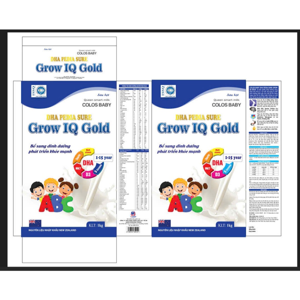 Grow IQ GOLD BOXED MILK 1KG | Shopee Malaysia