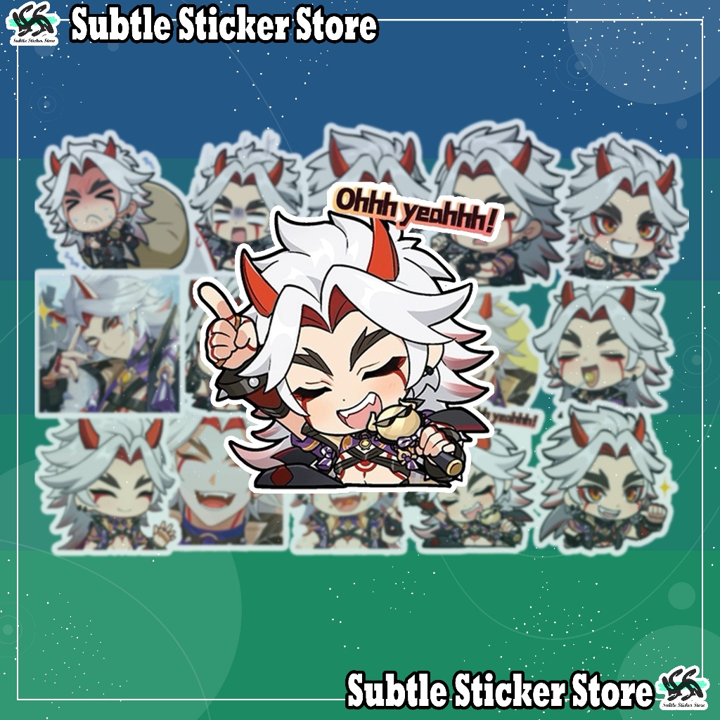[Genshin Impact] - Set of 10/15 Stickers Itto / Arataki Itto game GI ...