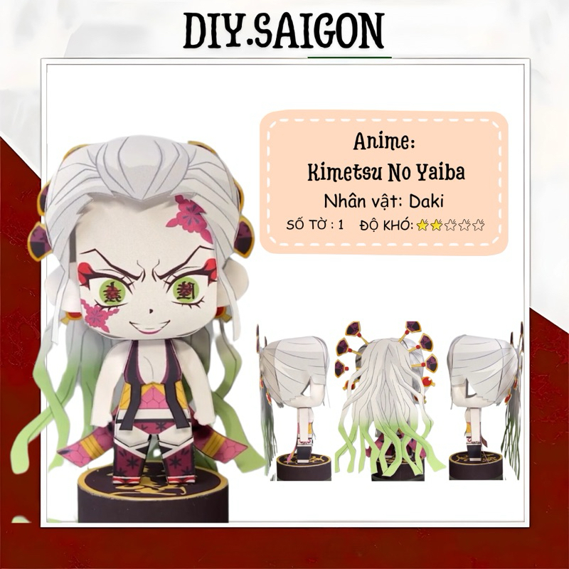 [Kimetsu No Yaiba] - Anime Chibi Daki Paper Model | Shopee Malaysia