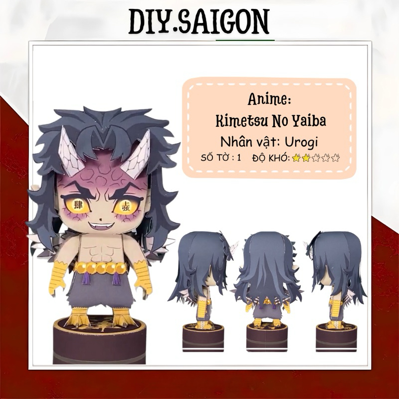 [Kimetsu No Yaiba] - Anime Chibi Urogi Paper Model | Shopee Malaysia