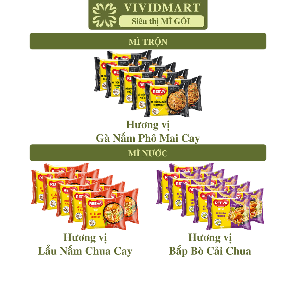[SET Of 10 PACK] - UNIBEN - Reeva Noodles 3 flavors: Spicy and Sour ...