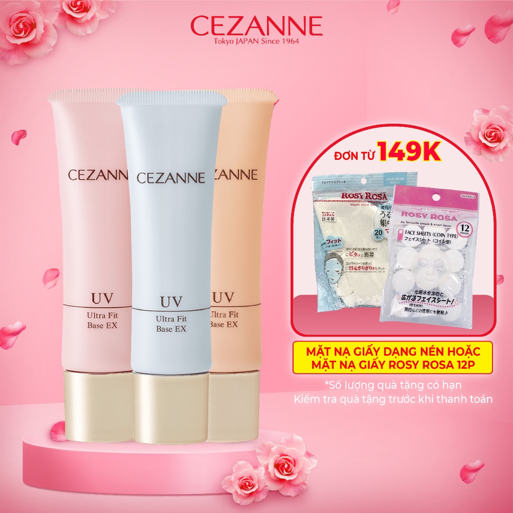 Cezanne UV Ultra Fit Base EX makeup primer Japan moisturizing and tone-enhancing 30g | Shopee ...