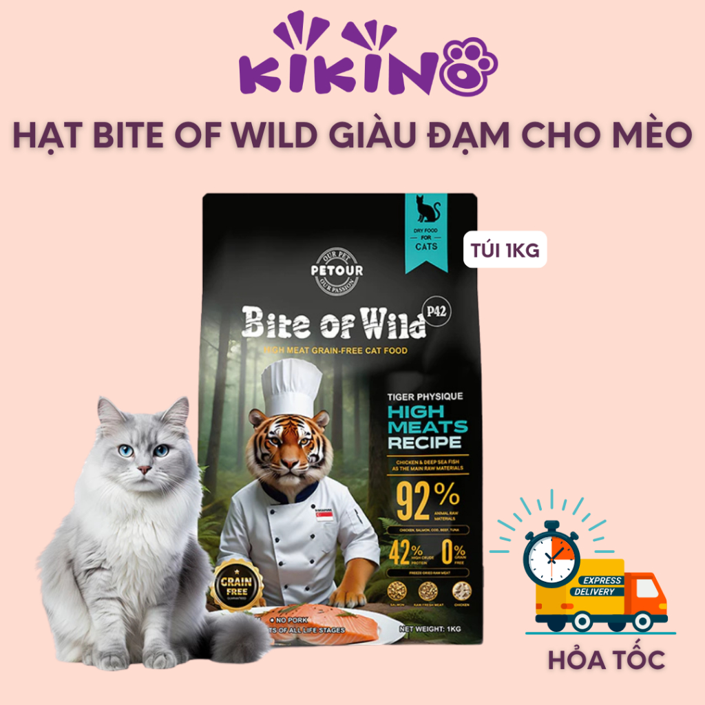 [EXPRESSED] [RETAIL PACKAGE] Bite Of Wild Cat Food P42 - 1kg Bag ...