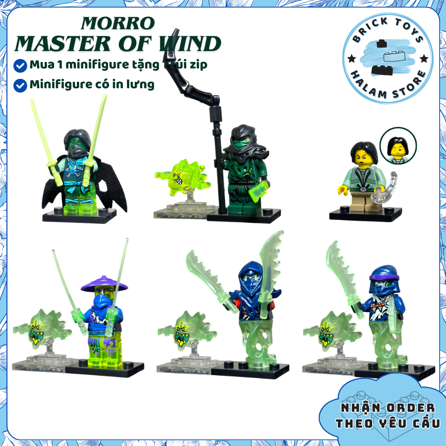 Ninjago Morro wind master minifigures assembly toy - Morro Kid and the ...
