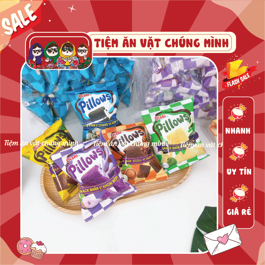 (COMBO 5 PACK) Oishi Snack Pillows with Coconut Milk - Chocolate ...