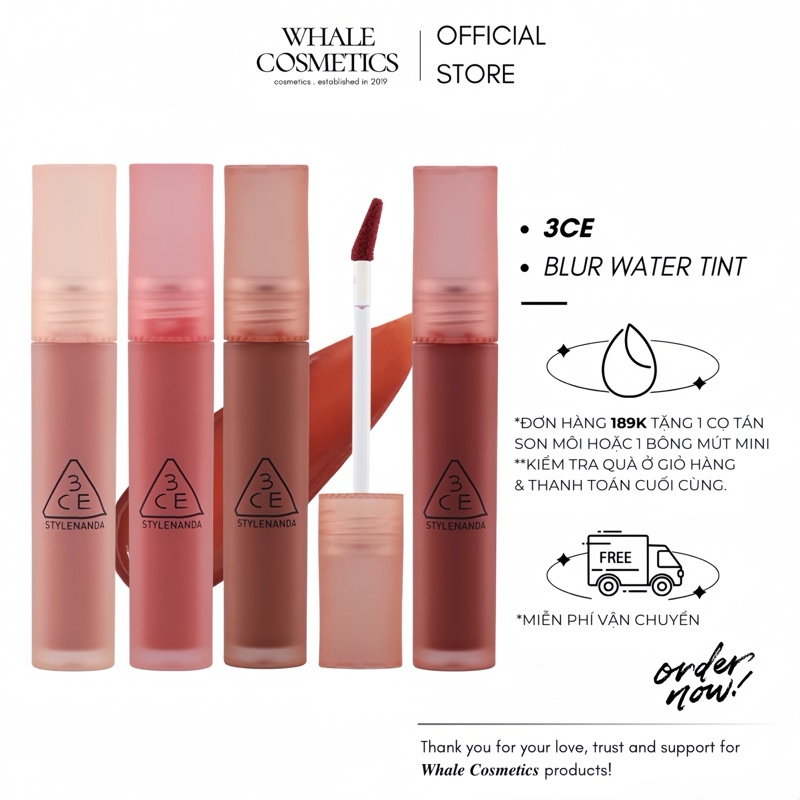 (3CE) 3ce Blur Water Tint (4.6g) | Shopee Malaysia