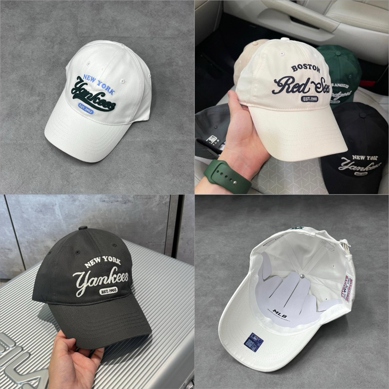 (Auth ) Mlb KOREA VARSITY NEW YORK CREAM WHITE HAT - 3ACPVL24N-50CRM ...