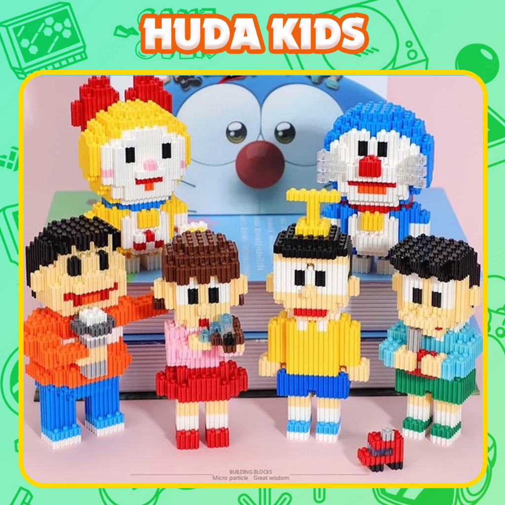 3d Assembled Doraemon Mini Model Toy of cartoon characters Doremon ...