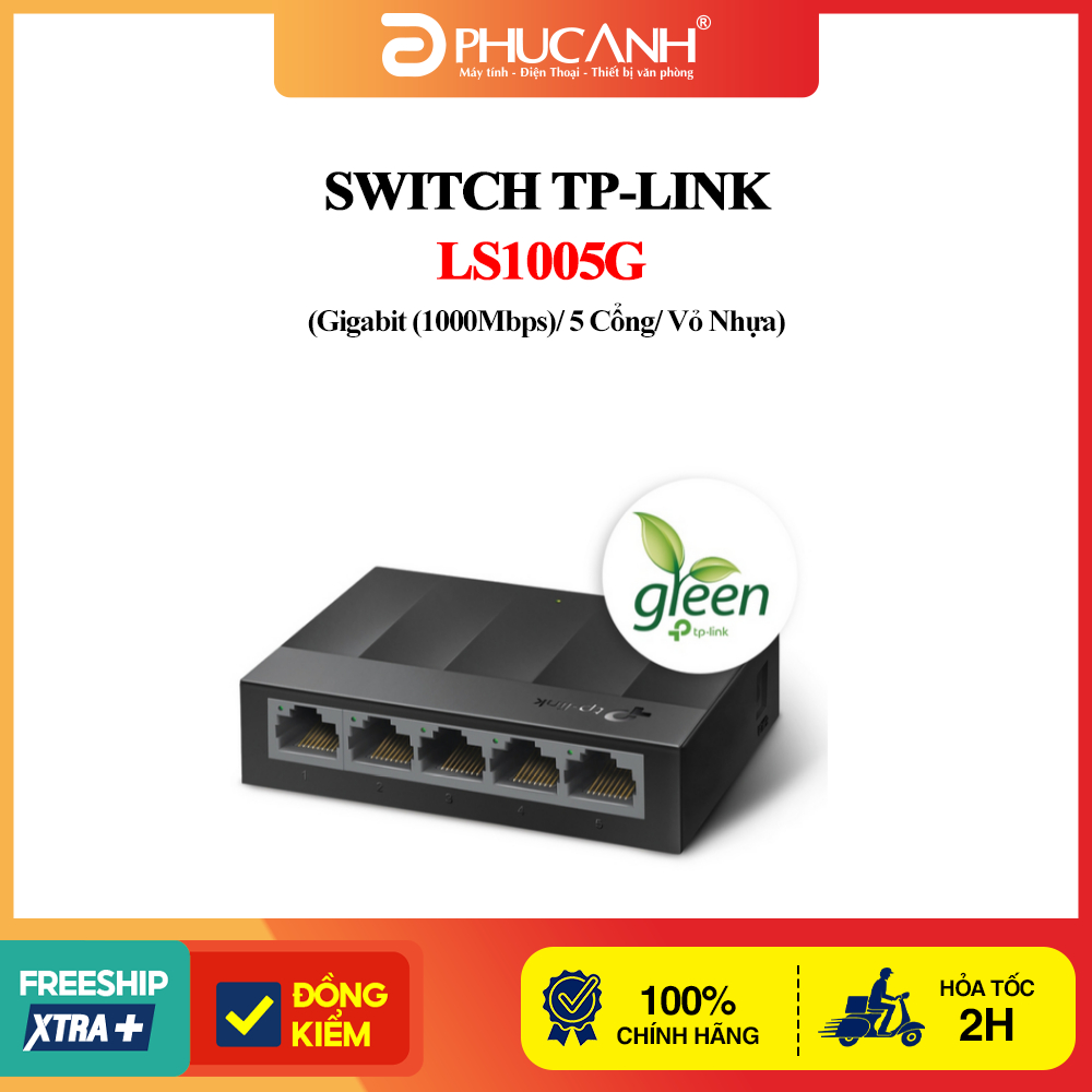Tp-link LS1005G Switch (Gigabit (1000Mbps)/ 5 Ports/ Plastic Case ...