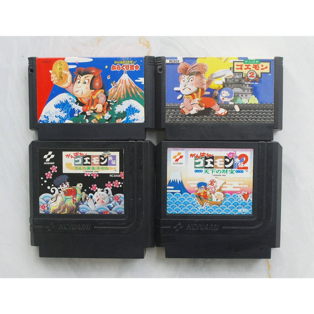 Famicom Original tape (Original) Ganbare Goemon 1+2+3+4 | Shopee Malaysia