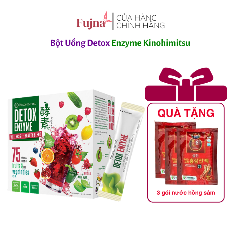 Kinohimitsu Detox Enzyme Drink Powder Purifies the Body, Supports ...