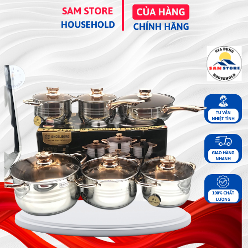 German Pot Set 6 Piece details ENGELBERG | Shopee Malaysia