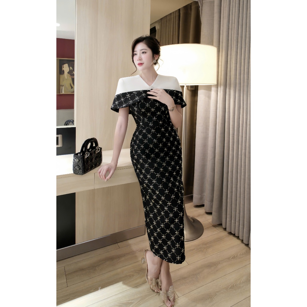 Ren DESIGN brand DESIGN Set by Stitching with luxurious evening gown ...