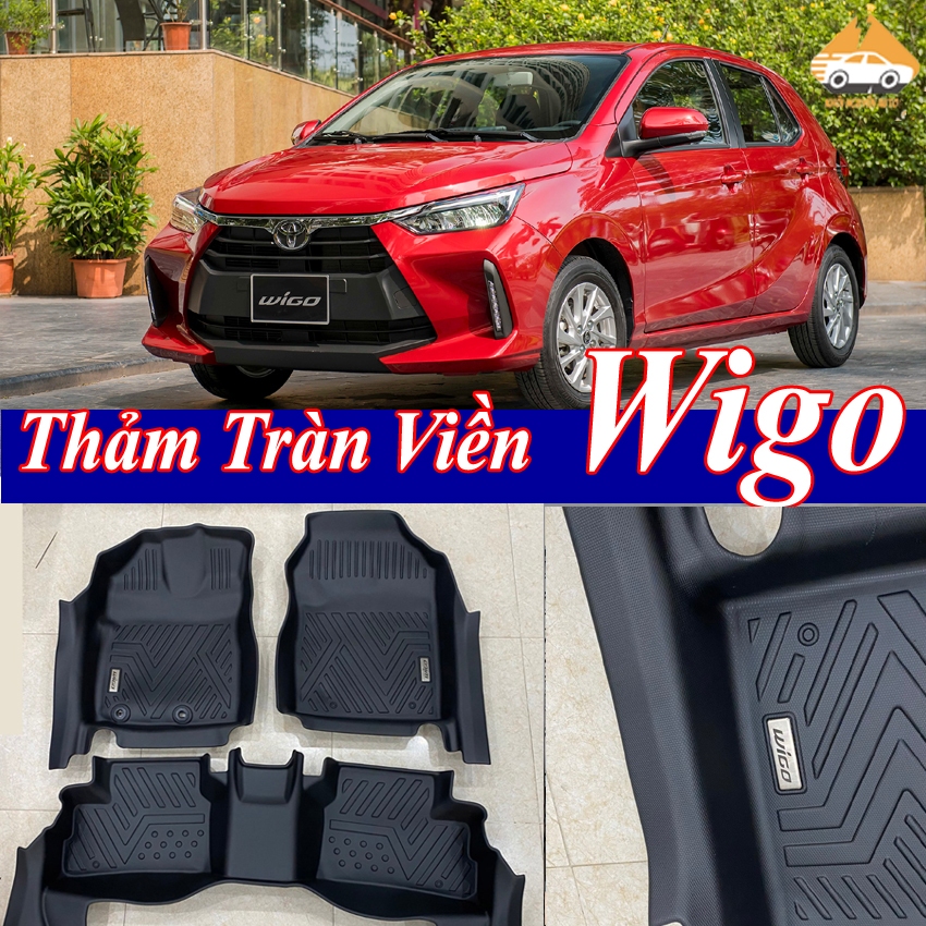 Wigo 2023 2024 2025 floor mats with 5D plastic edges - monolithic ...