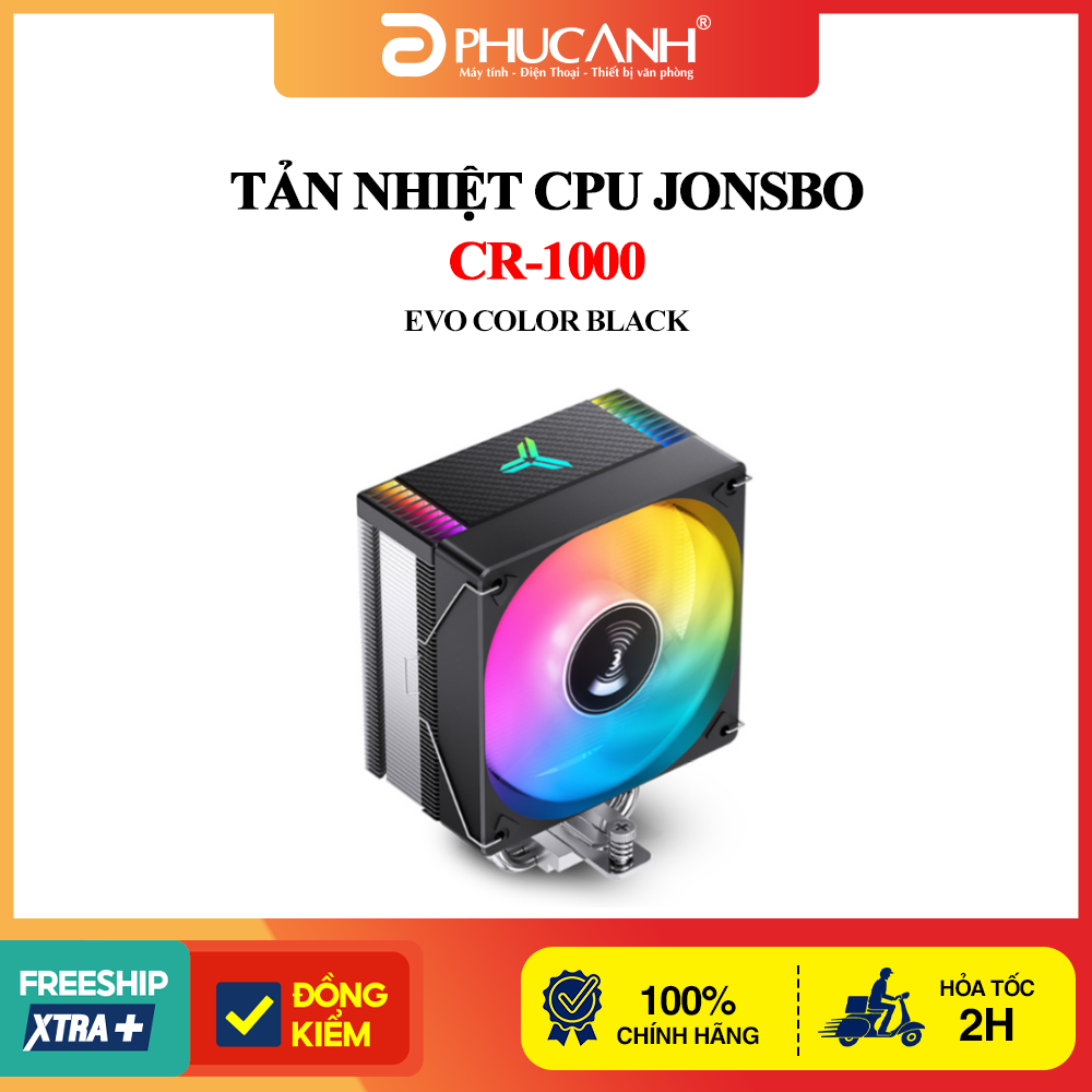 Jonsbo RGB CR-1000 EVO BLACK CPU cooler | Shopee Malaysia