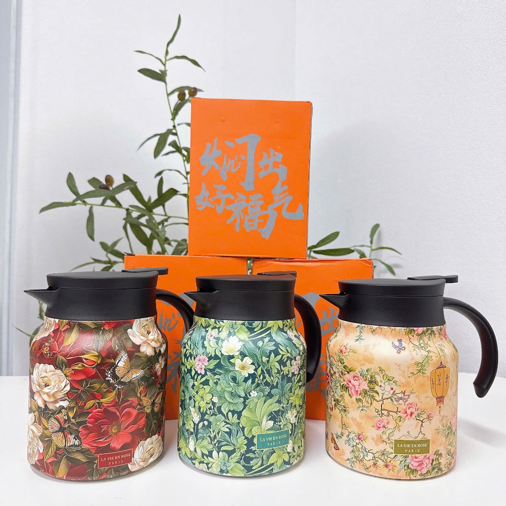 Flower Shape Thermal Tea Pot 1000ml | Shopee Malaysia