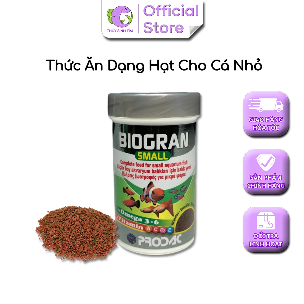 Biogran SMALL Granular Food for SMALL Fish - PRODAC | Shopee Malaysia