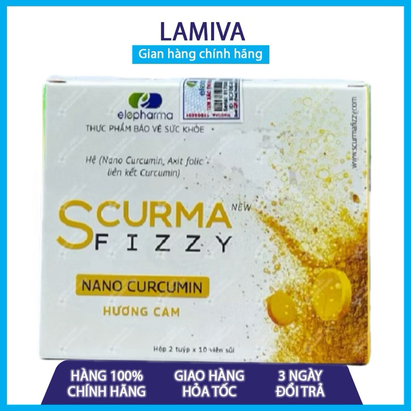Nano Curcumin Scurma Fizzy effervescent tablets relieve pain, prevent ...