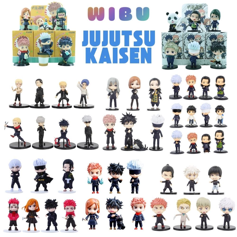 Jujutsu KAISEN Model - Set of 6 including Megumi, Nobara, Yuji Itadori ...