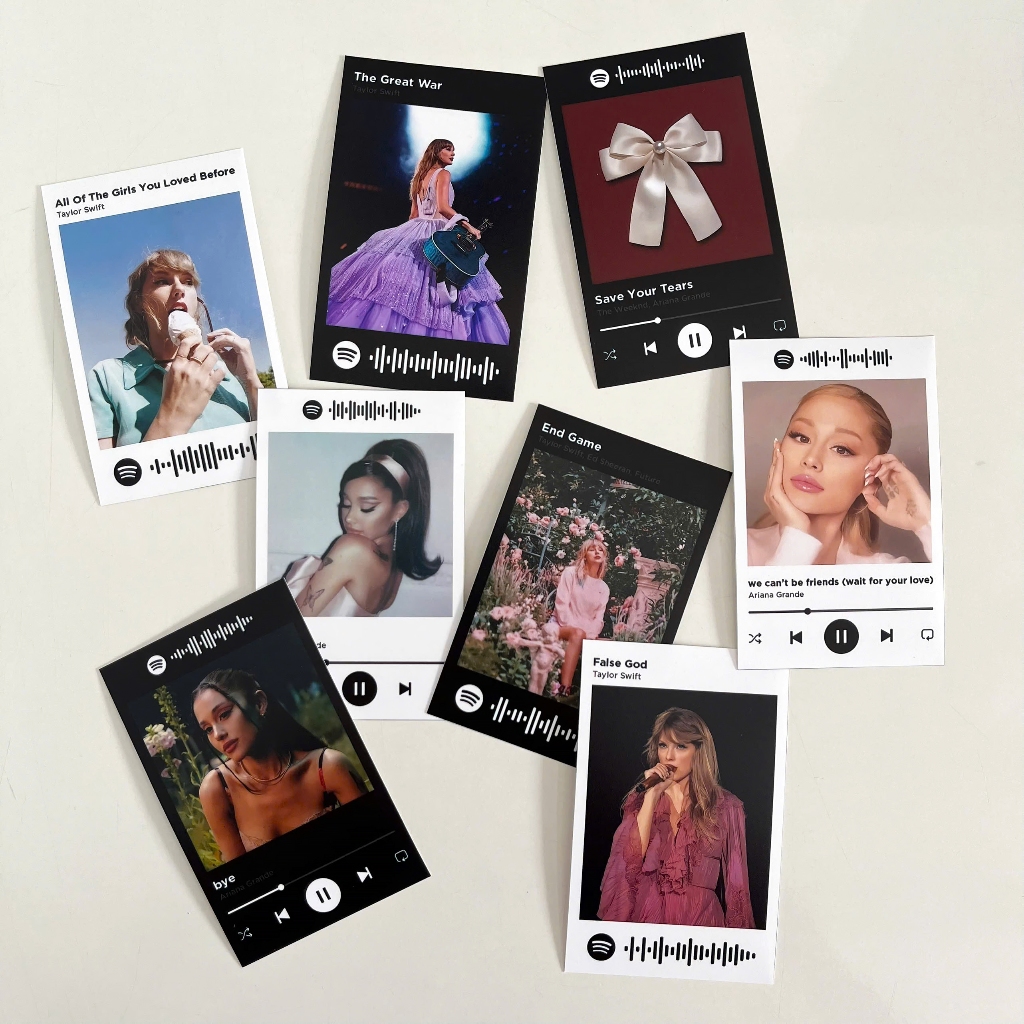 (Free Sleeve) Custom Spotify song card can scan, print photos as ...