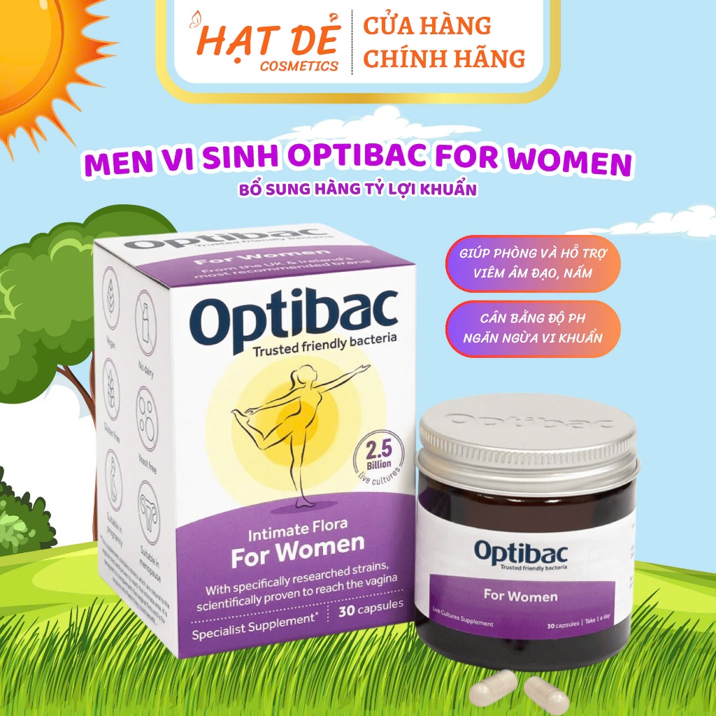 Optibac Purple - Gynecological Probiotics, Intimate Care, Probiotics ...