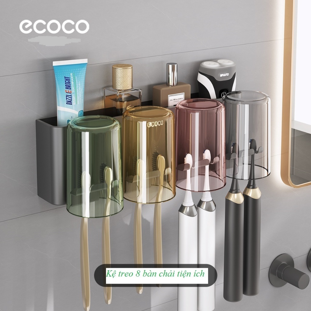Ecoco toothbrush holder, rust-free electrostatic aluminum alloy, new ...