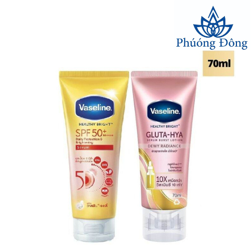 Vaseline Healthy Bright Body and Sunscreen Serum SPF 50+ PA++++ 70ml ...