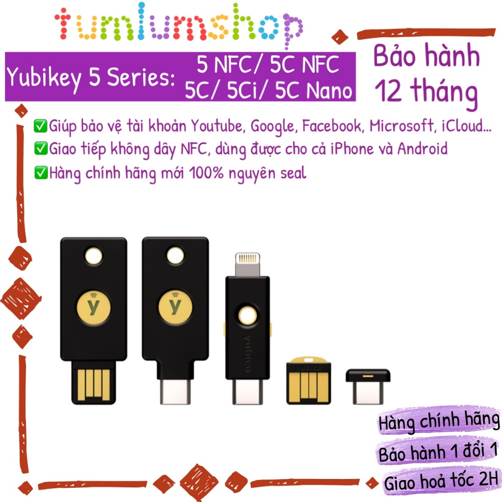 Yubikey 5 NFC Authentic Device | Shopee Malaysia