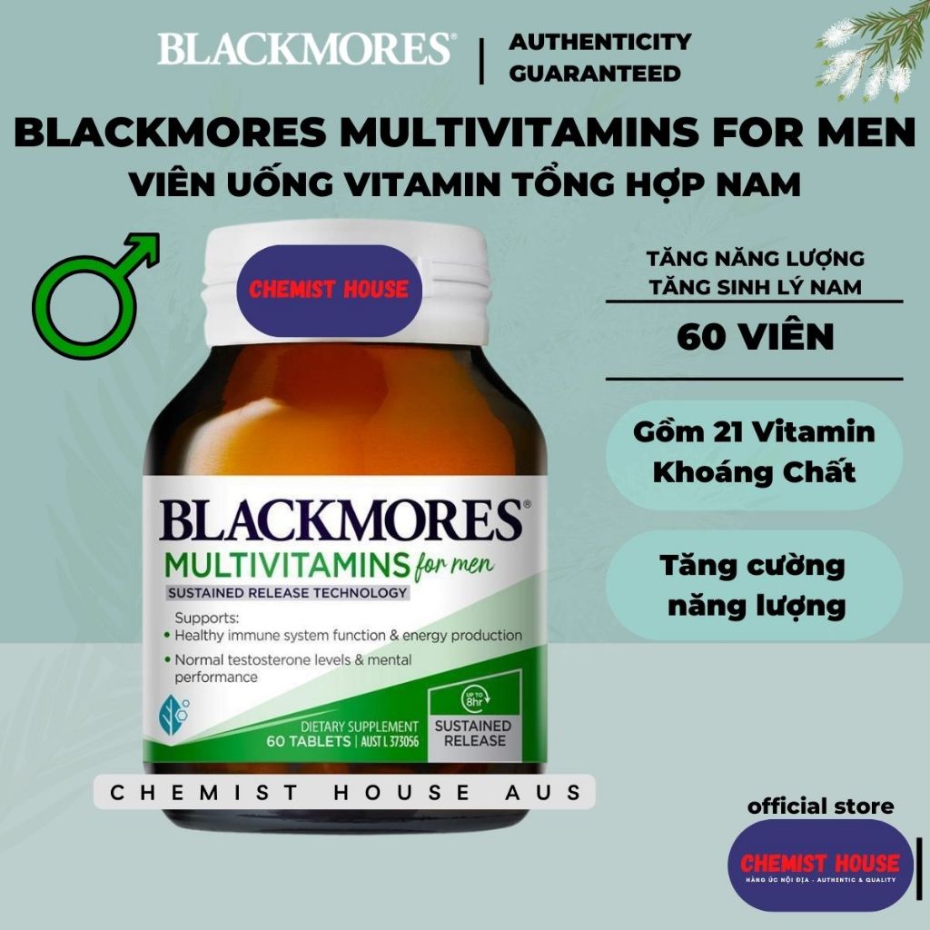 [Australian Standard product] Multivitamin for Men/Men - Blackmores Multivitamin for Men 60V/90 ...