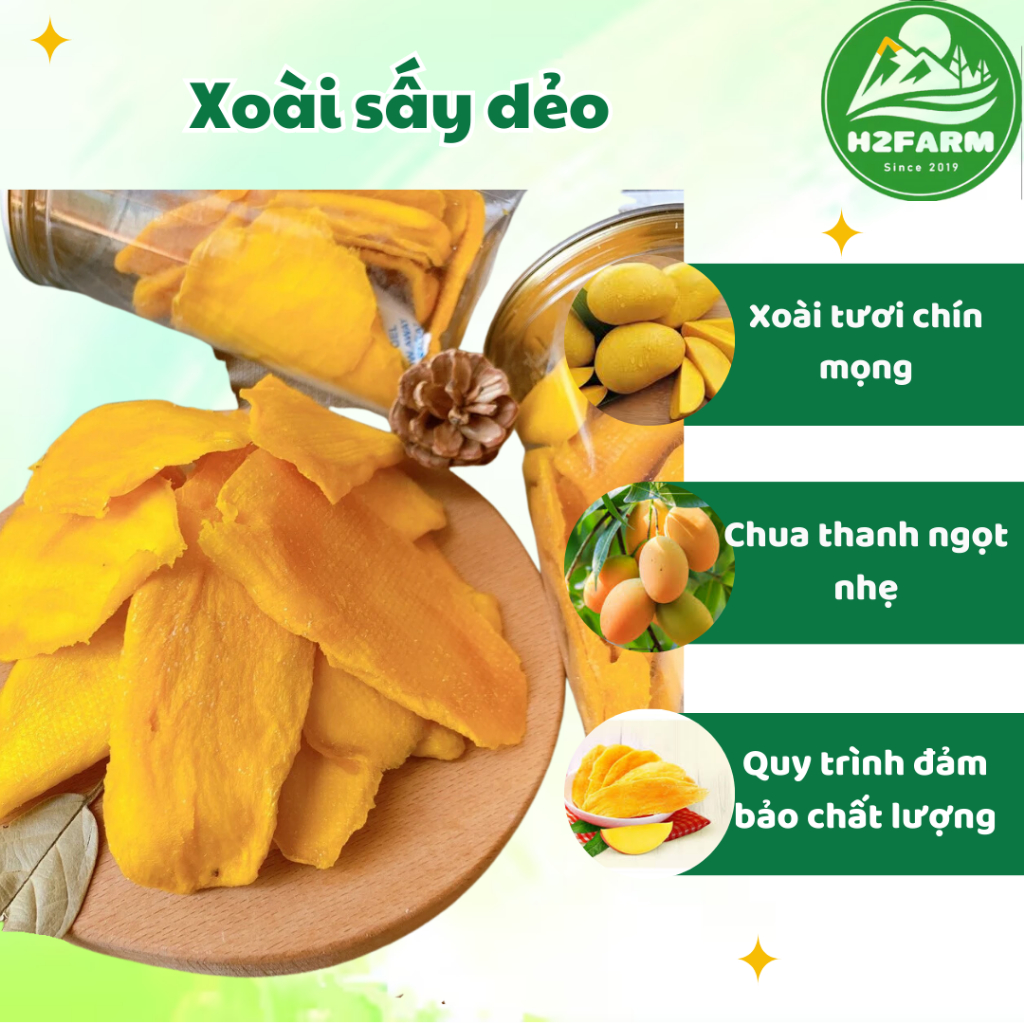 Dried Mango - H2farm - Sour - Lightly Sweet - Snack Food, Sour Snack ...