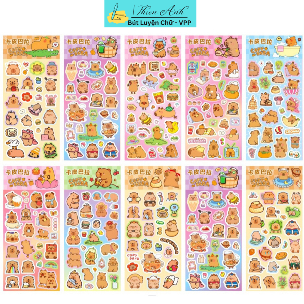 1 sheet of 20 super cute cartoon Strawberry Bear, Loopy, Labubu, Sanrio ...