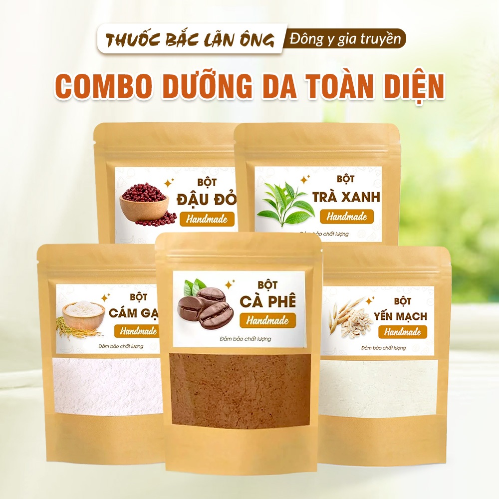 Combo of super whitening powder, natural facial powder (red bean powder ...