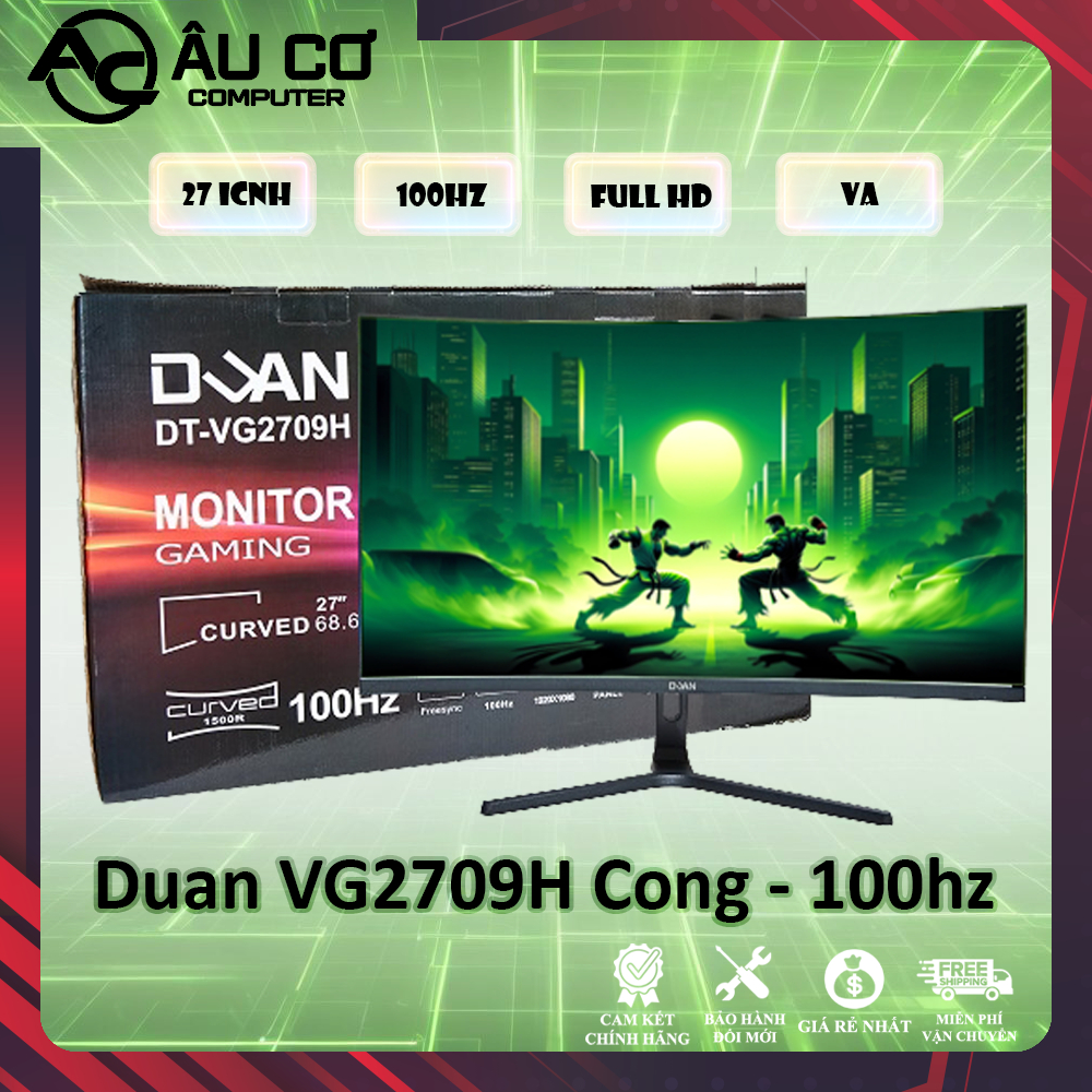 DUAN 27 inch Full Edge Curved Gaming Monitor DT-VG2709H (VA/100hz/FHD ...