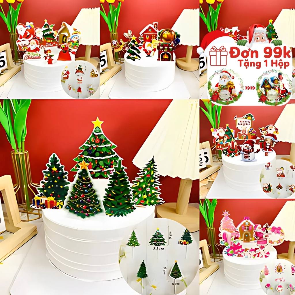 Merry Christmas Cake Decoration Set | Shopee Malaysia
