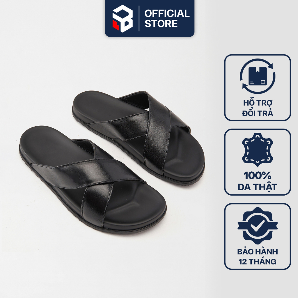 High Quality Men's Leather Sandals Cross Slippers, High Quality Cowhide ...