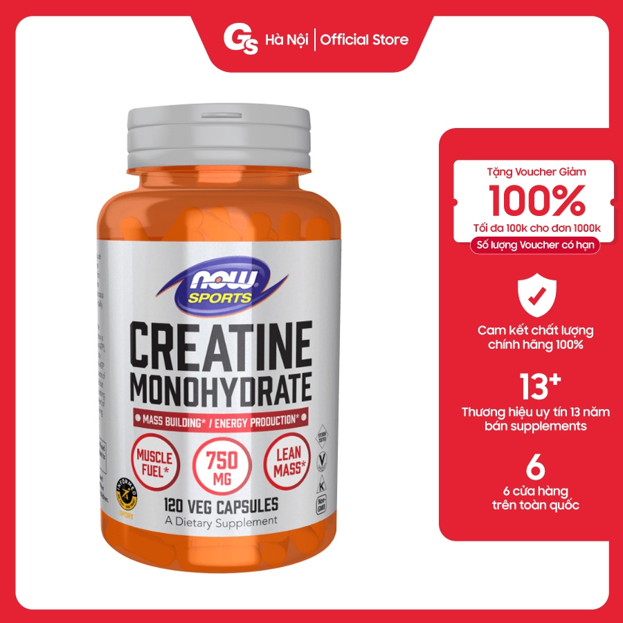 Now Creatine Monohydrate 750mg strength pills imported from USA ...