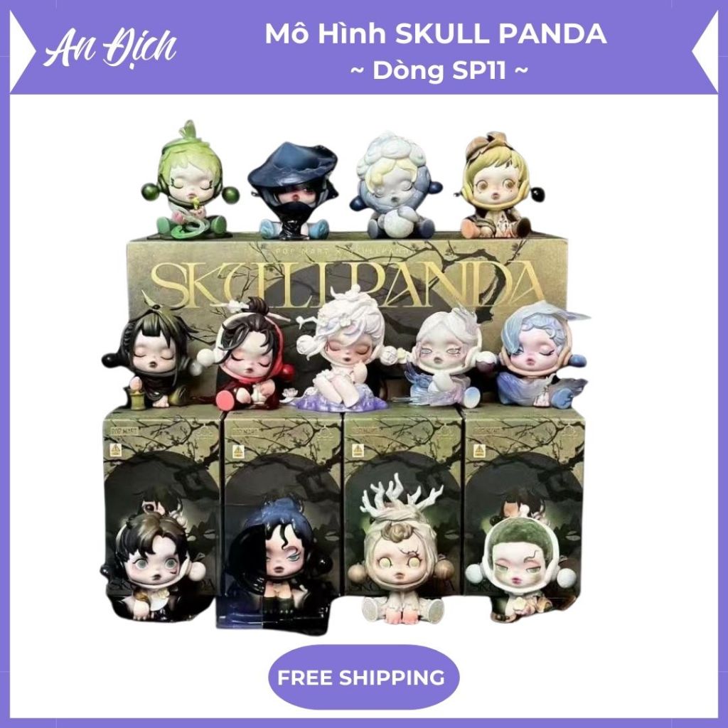 [Full Set of 12 boxes + 1 secret] Blind Box Skull Panda Mystery Box ...