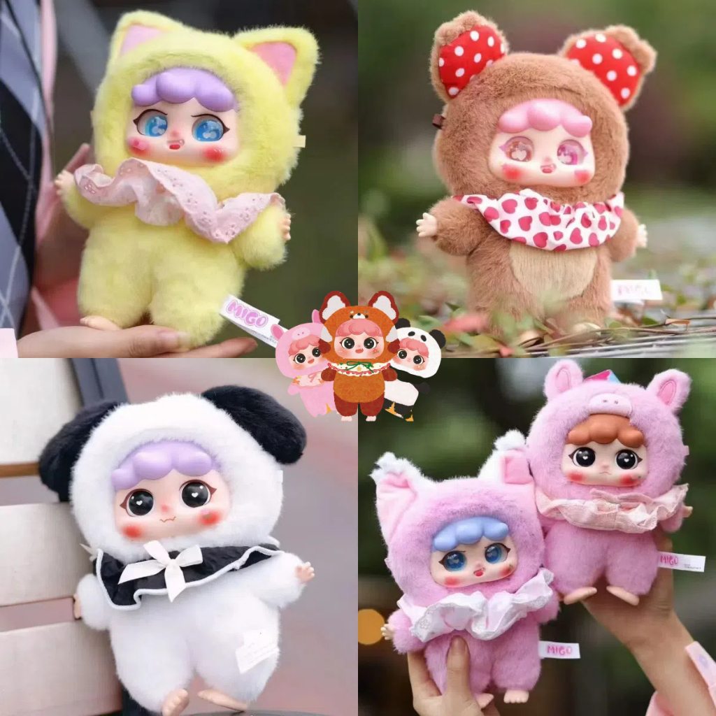Migo V4 Teddy Bear Blind Box 100% Original Cute Blind Box Random Anime ...