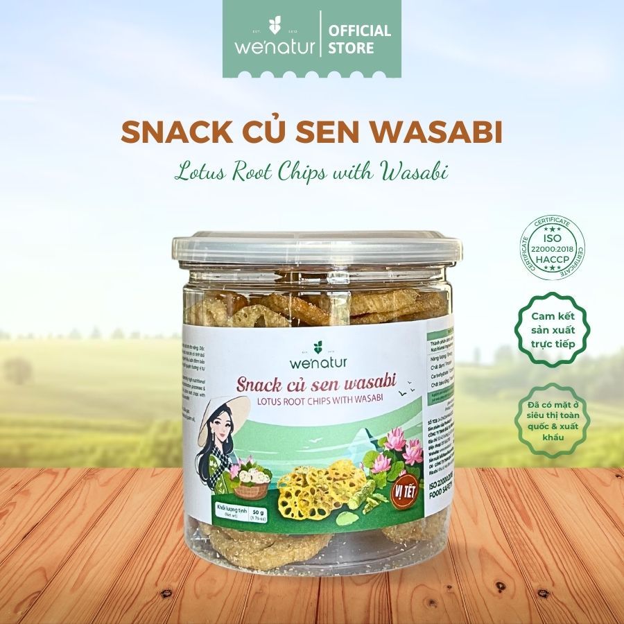 We'natur Wasabi Lotus Root Snack 50g | Shopee Malaysia