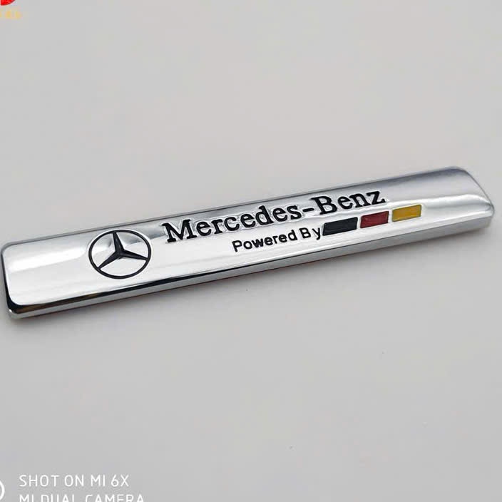 Mercedes-benz Modified Car Stickers Benz Fender Side Engine Label AMG A ...