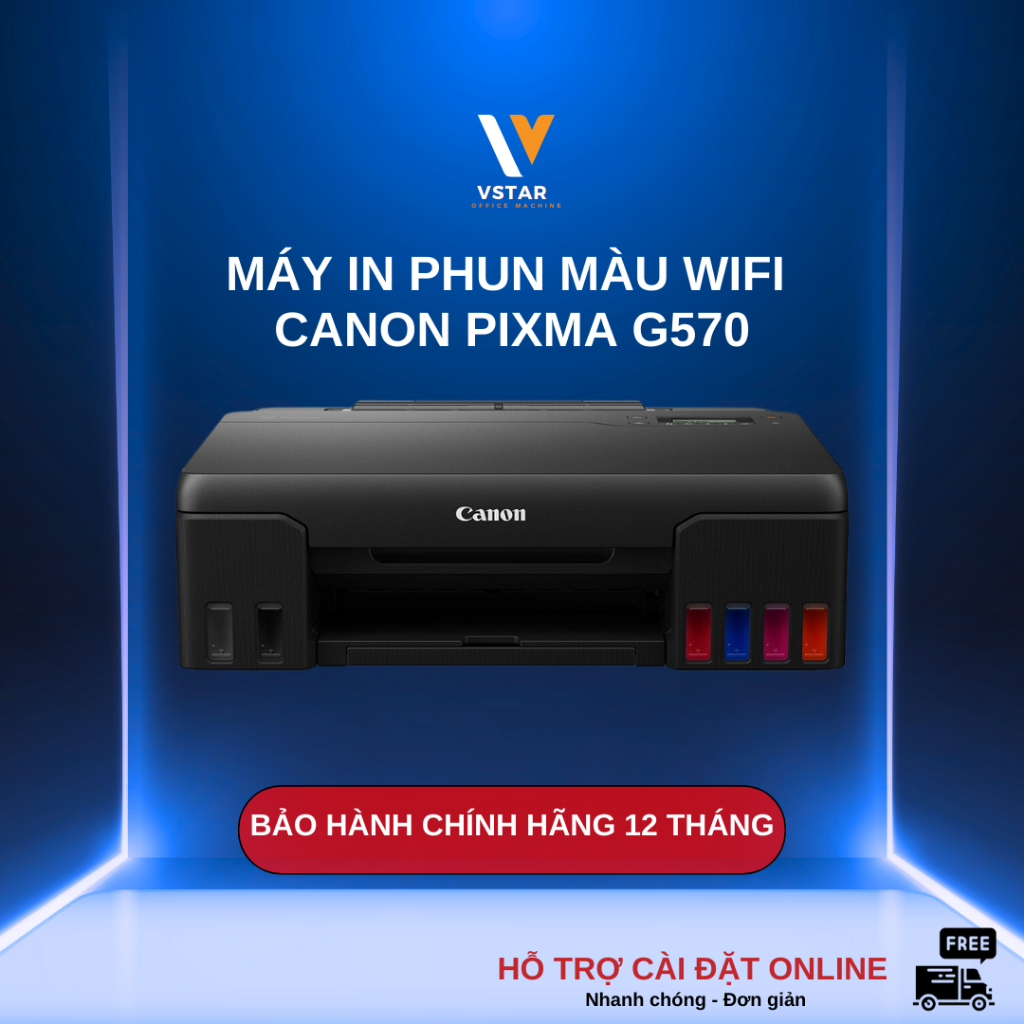 Canon PIXMA G570 Color Inkjet Printer - Wireless Color Printer ...