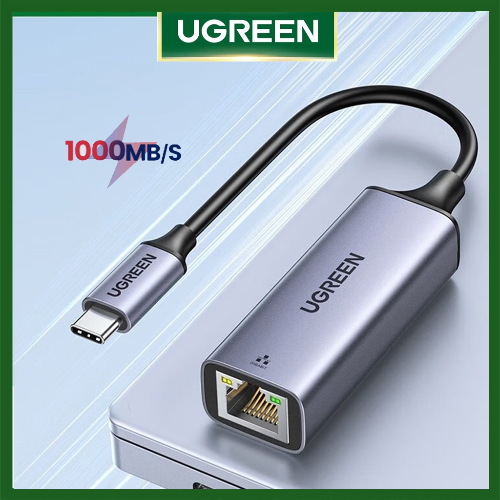 Genuine USB Type-C to Lan Adapter UGREEN 50307 10/100/1000Mbps | Shopee ...