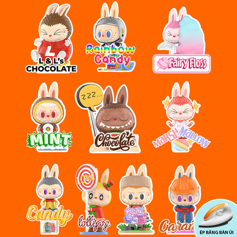 Labubu heat press ironing sticker heat sticker Heat ironing sticker ...