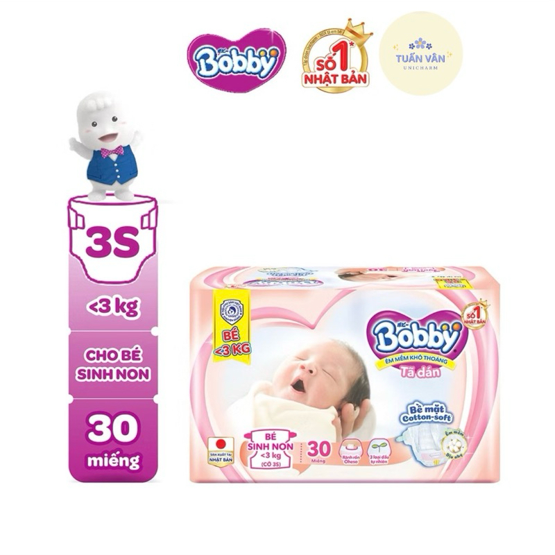 Bobby diapers for premature babies