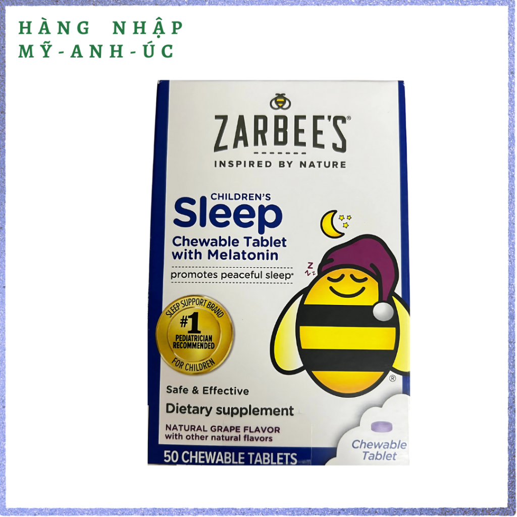 Zarbee's Naturals Children's Sleep box of 50 tablets | Shopee Malaysia