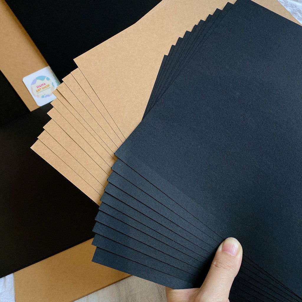 Black Paper - A4/A3 Thick Kraft Paper Odd Sheets - Thick Cement Paper ...