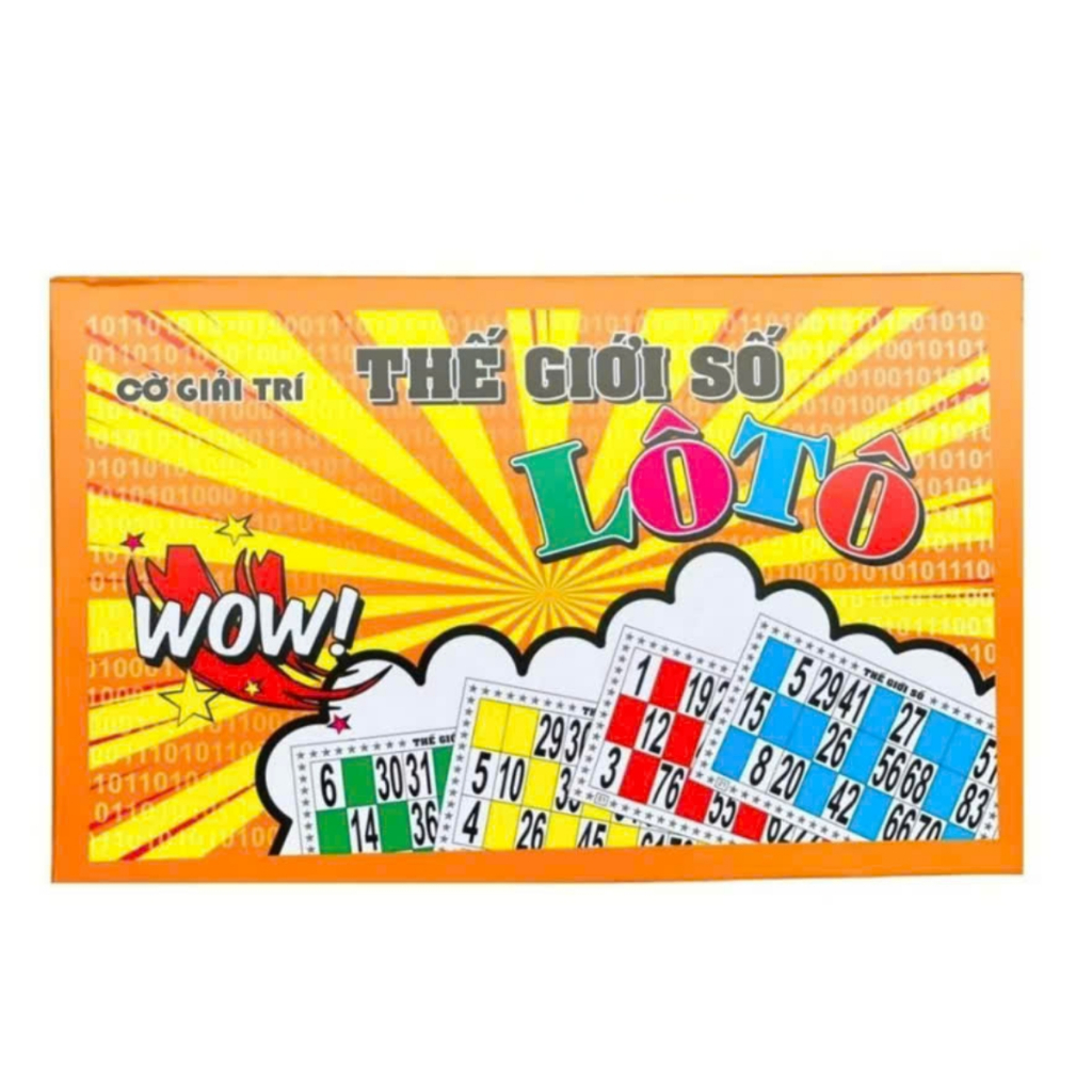 Paper Lotto Toy Set and Sharp Wooden Beads, Vietnamese Bingo Lotto ...