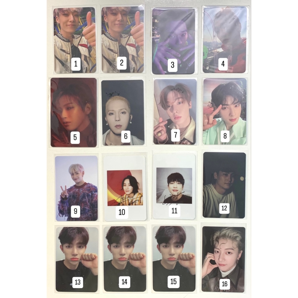 Korean band photo card set with rounded corners GOT7/ASTRO/IKON/BOBBY ...