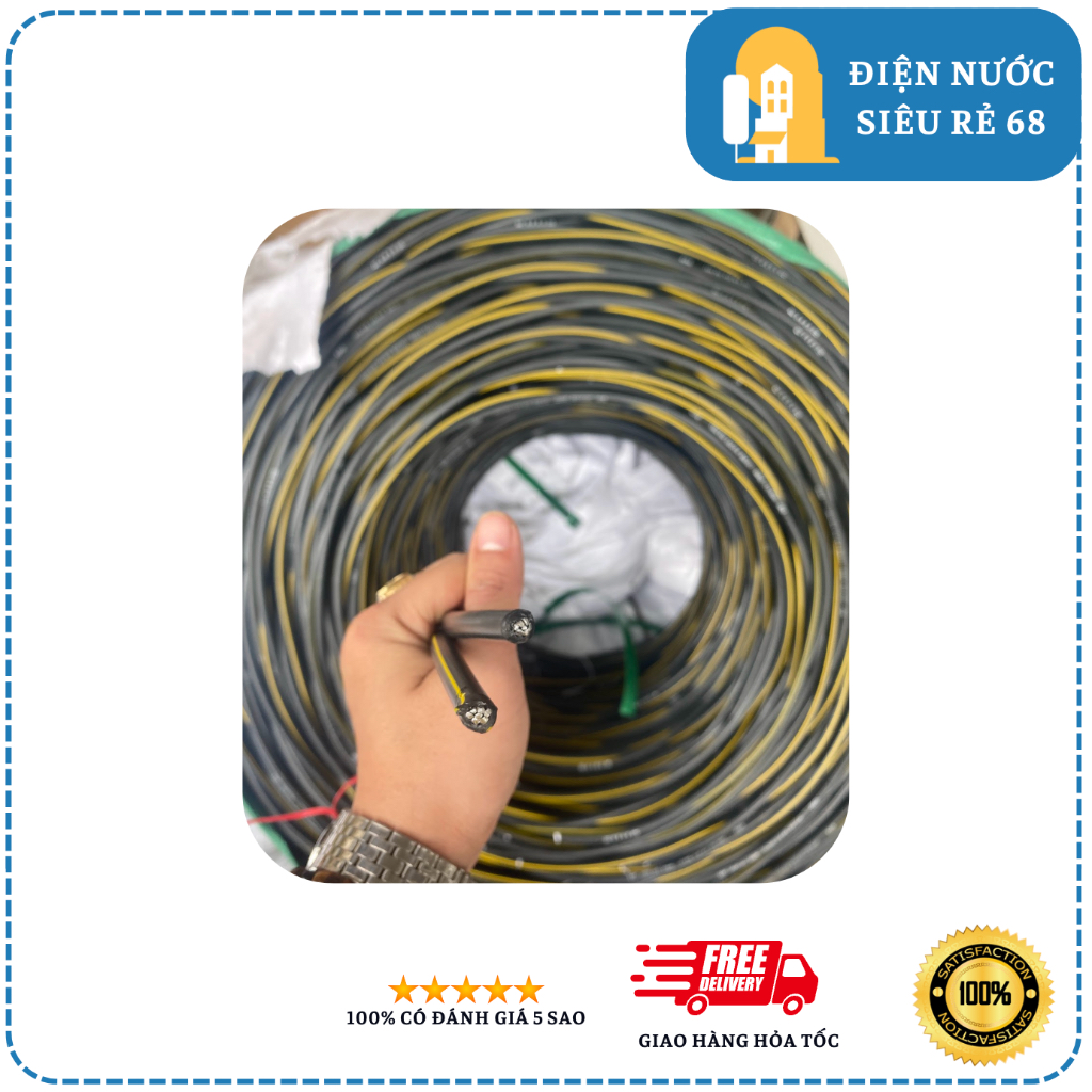Abc Twisted Aluminum Cable 4x25 mm2 - High Quality - Meets TCVN 6447 ...